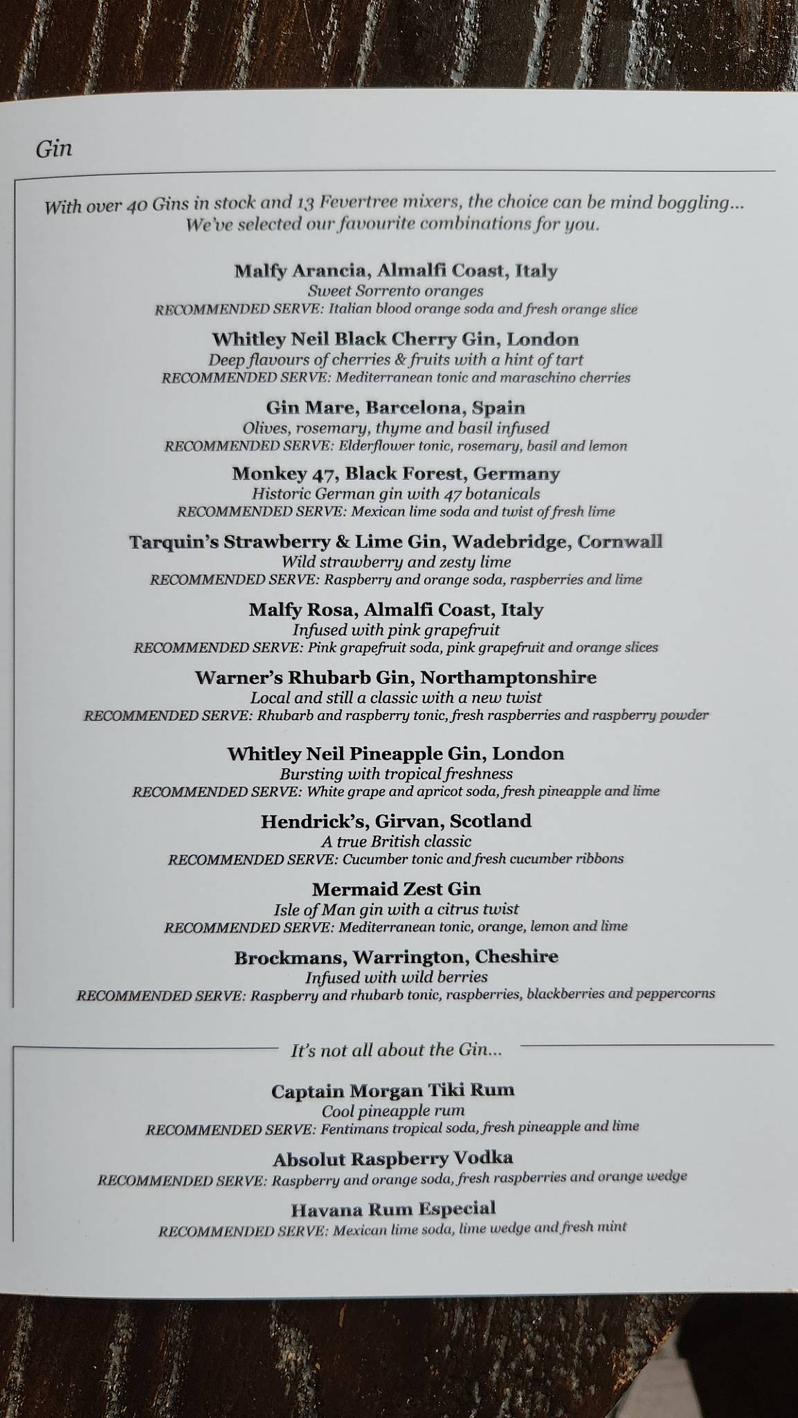 Menu at The Old Cherry Tree pub & bar, Great Houghton