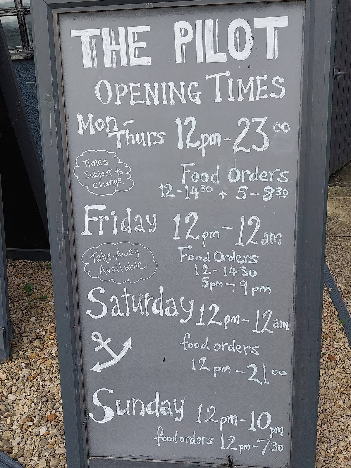 Menu at The Pilot Inn pub & bar, Gloucester