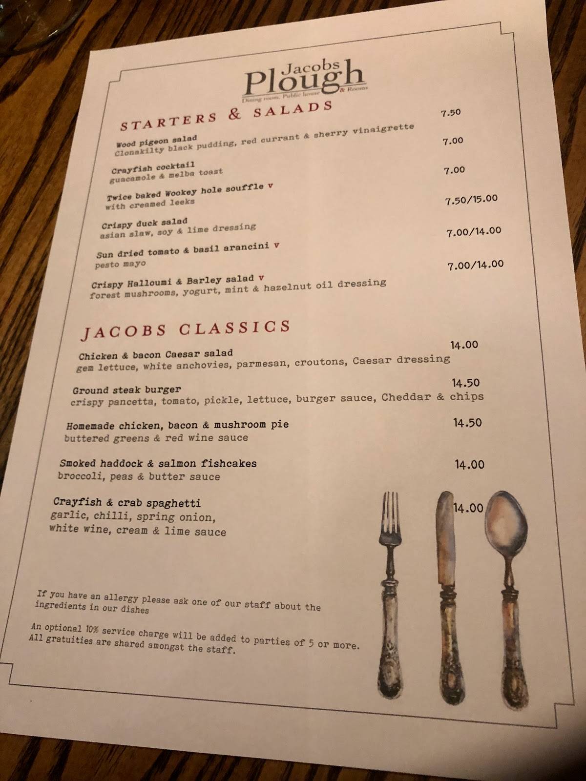 Menu at The Plough Bicester pub & bar, Bicester, 63 North St