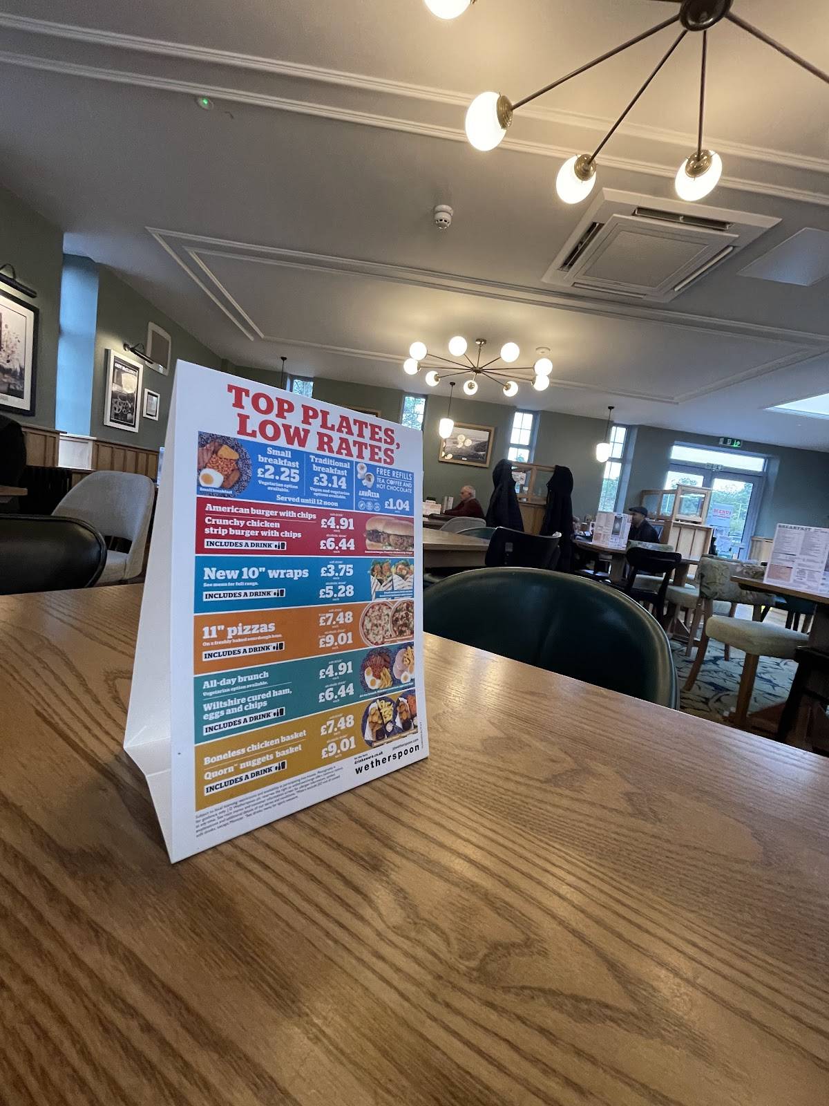 Menu at The Prense Well - JD Wetherspoon pub & bar, Heswall