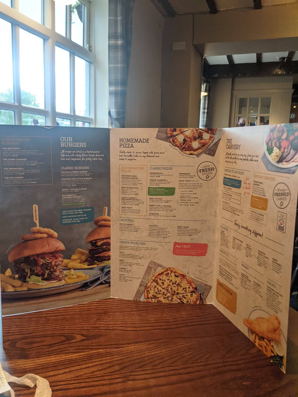 Menu at The Pretty Pigs Stonehouse pub & bar, Tamworth