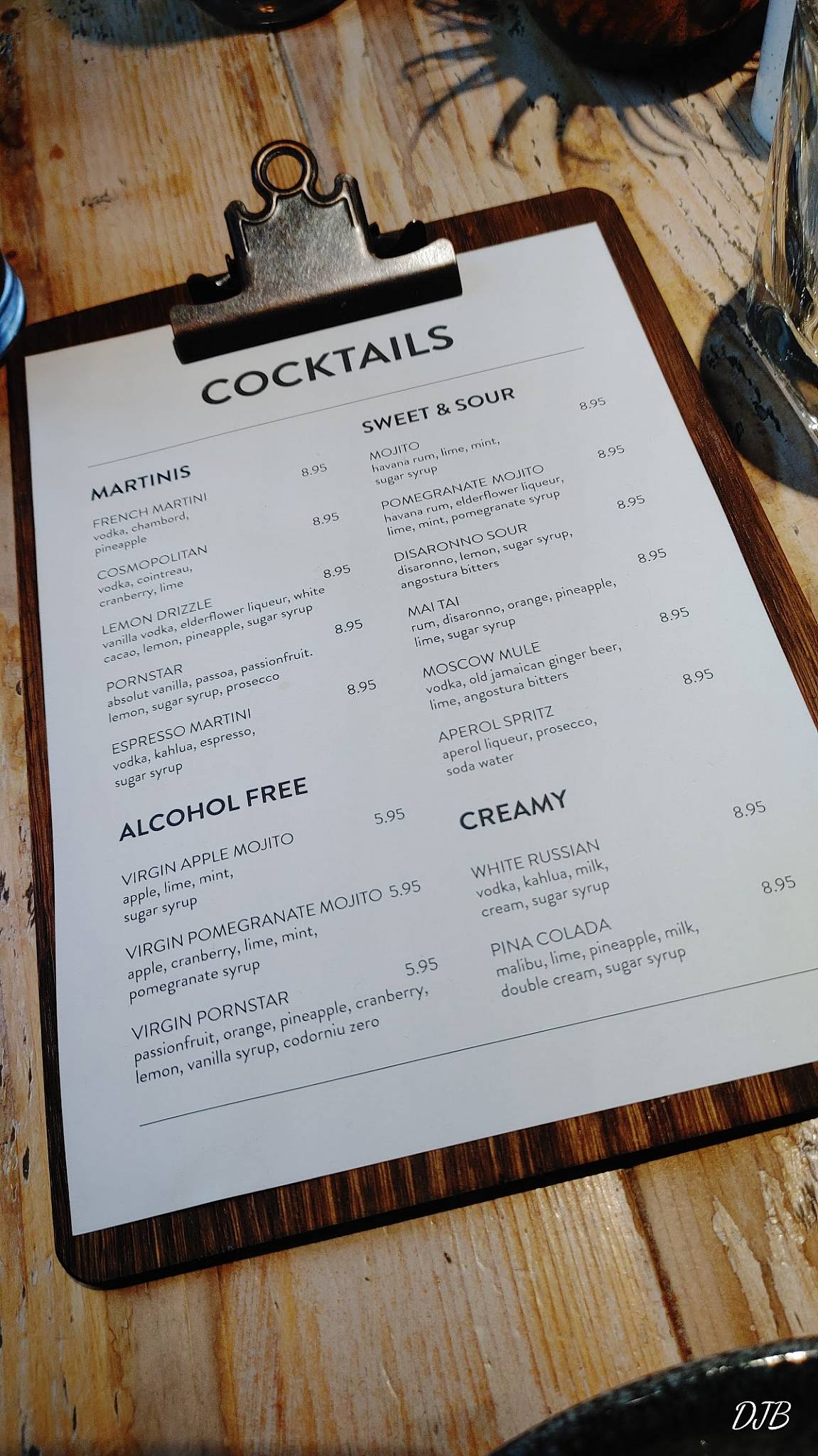 Menu at The Priory pub & bar, Loughborough
