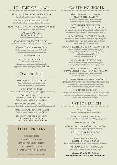 Menu at The Railway, Handforth pub & bar, Handforth