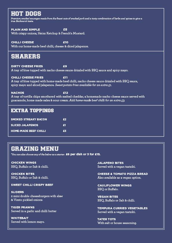 Menu at The Rainbow Cafe & Carvery, Lewes, Resting Oak Hill