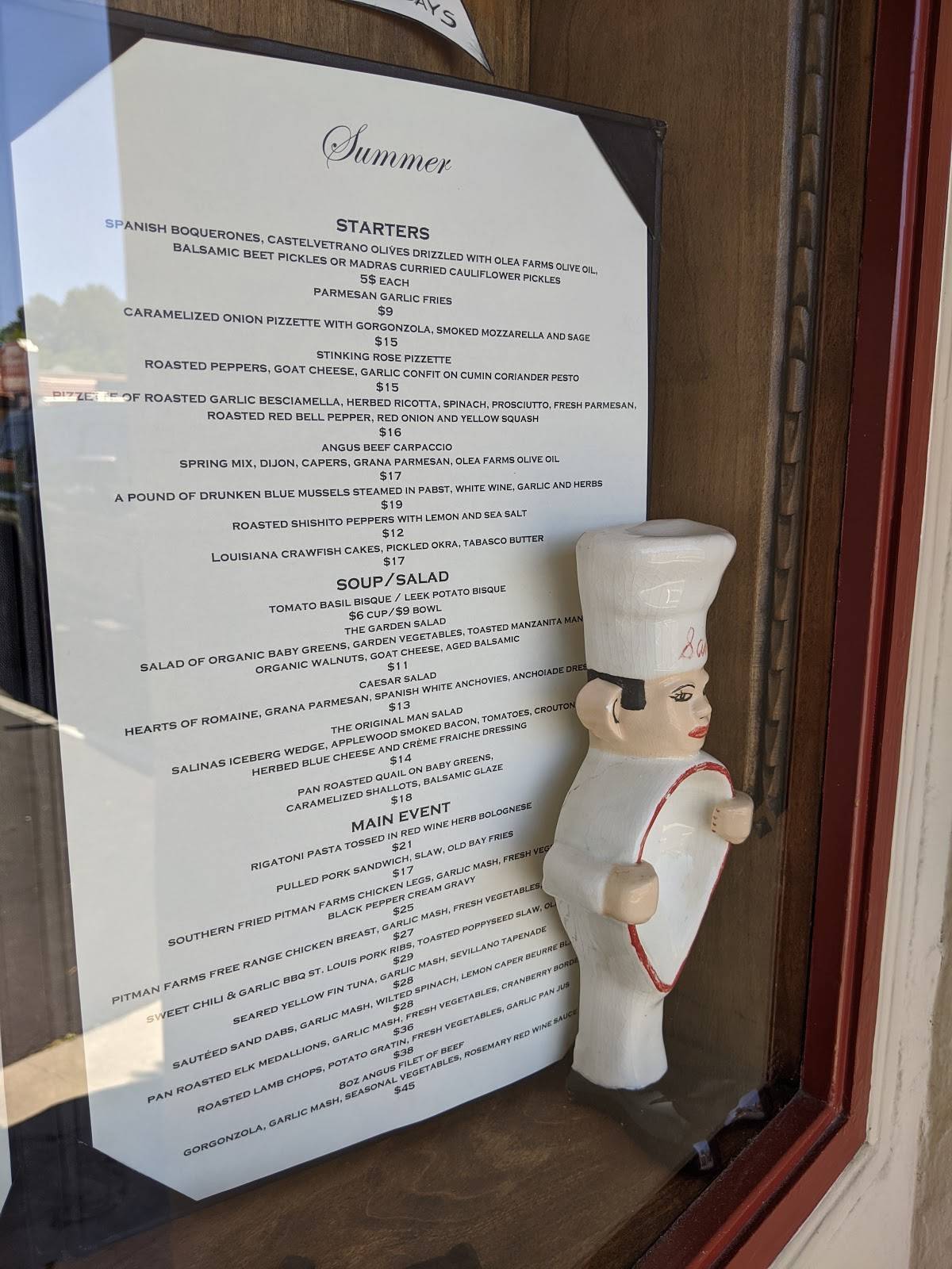 Menu at The Range Restaurant, Santa Margarita