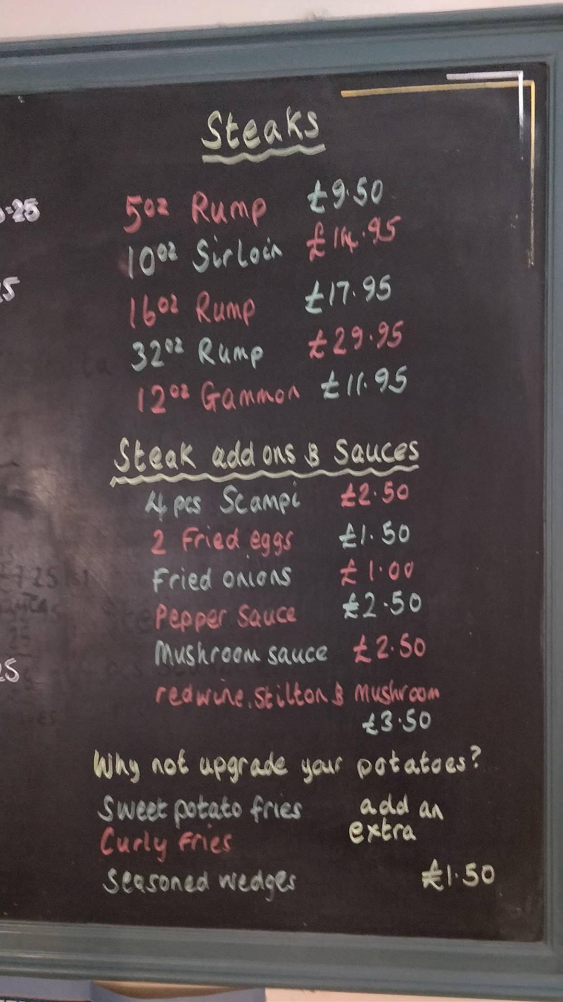 Menu at The Rat Trap pub & bar, Swindon