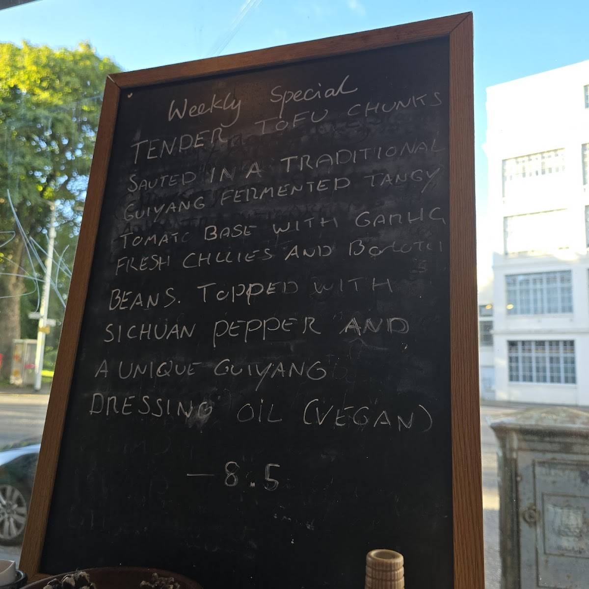 Menu at The Real Wan restaurant, Glasgow
