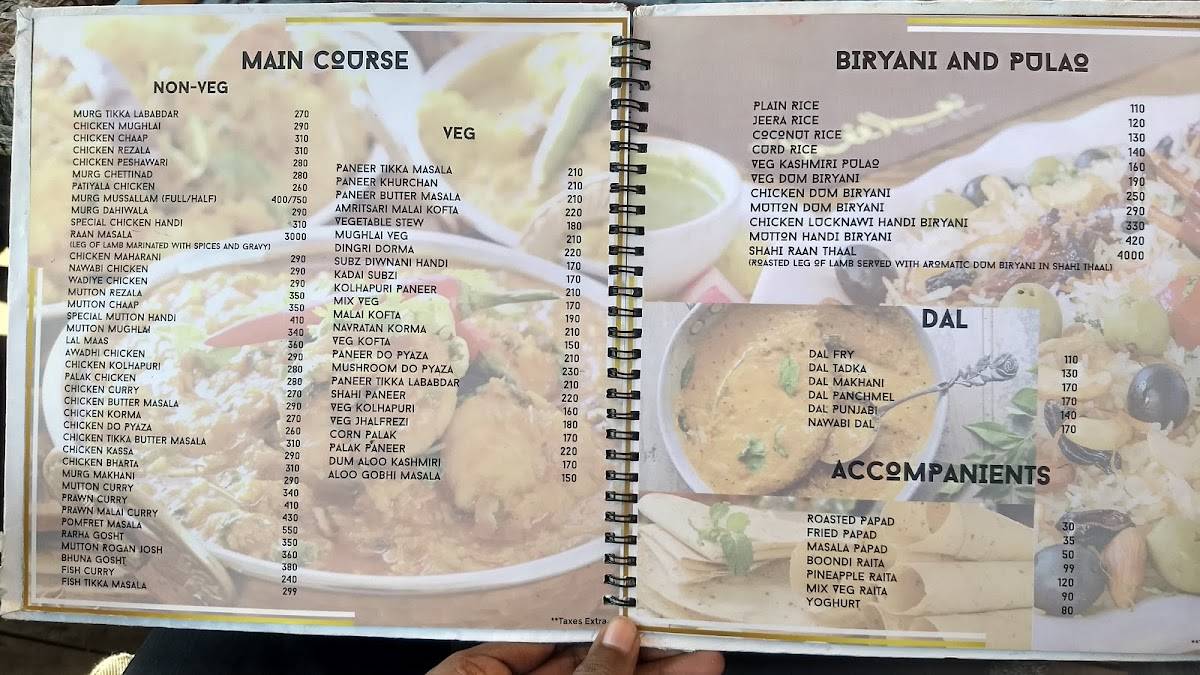 Menu at The Reef Rooftop Restaurant, Ranchi