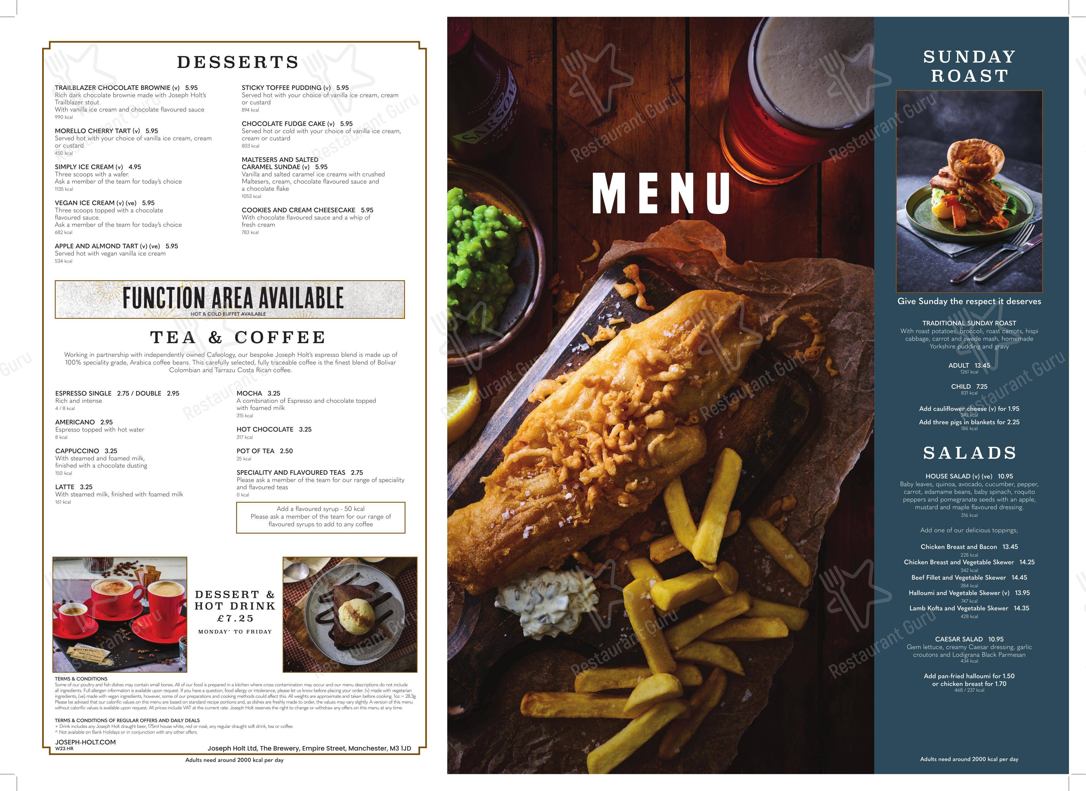 Menu at The Richmond pub & bar, Southport, 234 Scarisbrick New Rd
