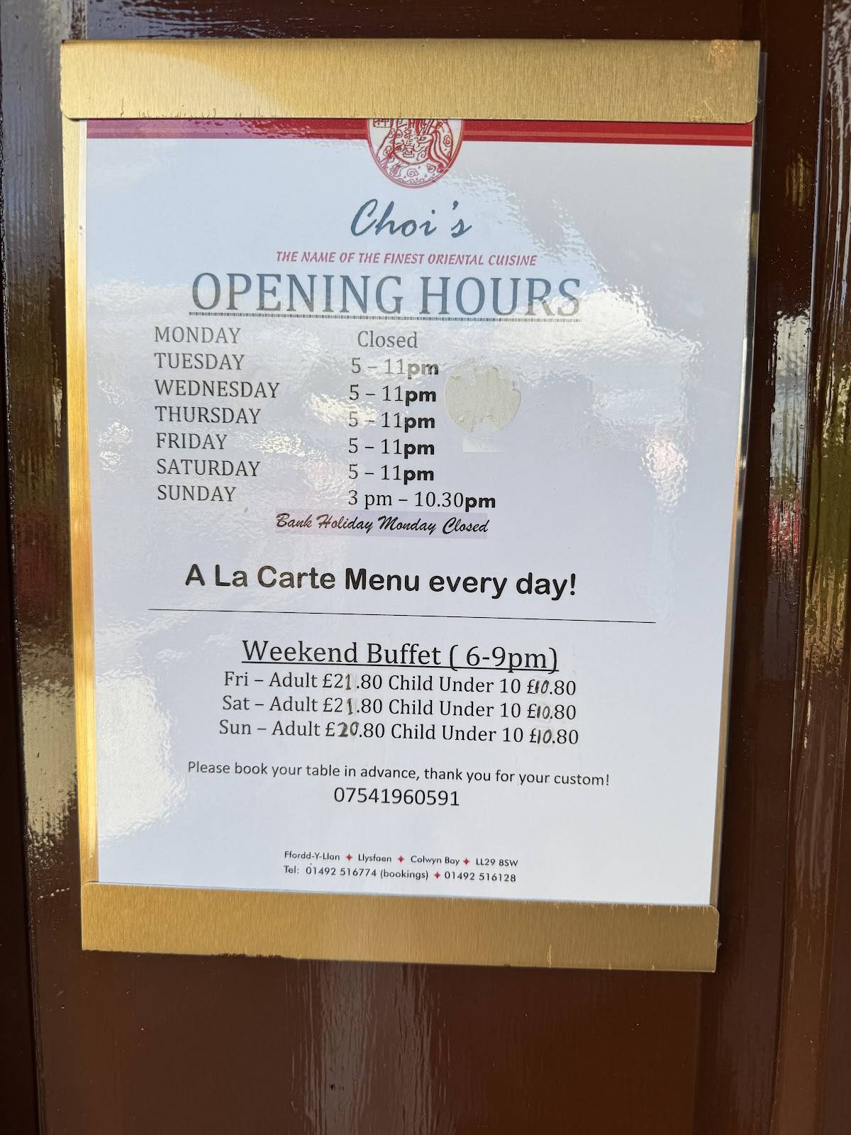 Menu at The Semaphore Colwyn Bay restaurant, Llysfaen