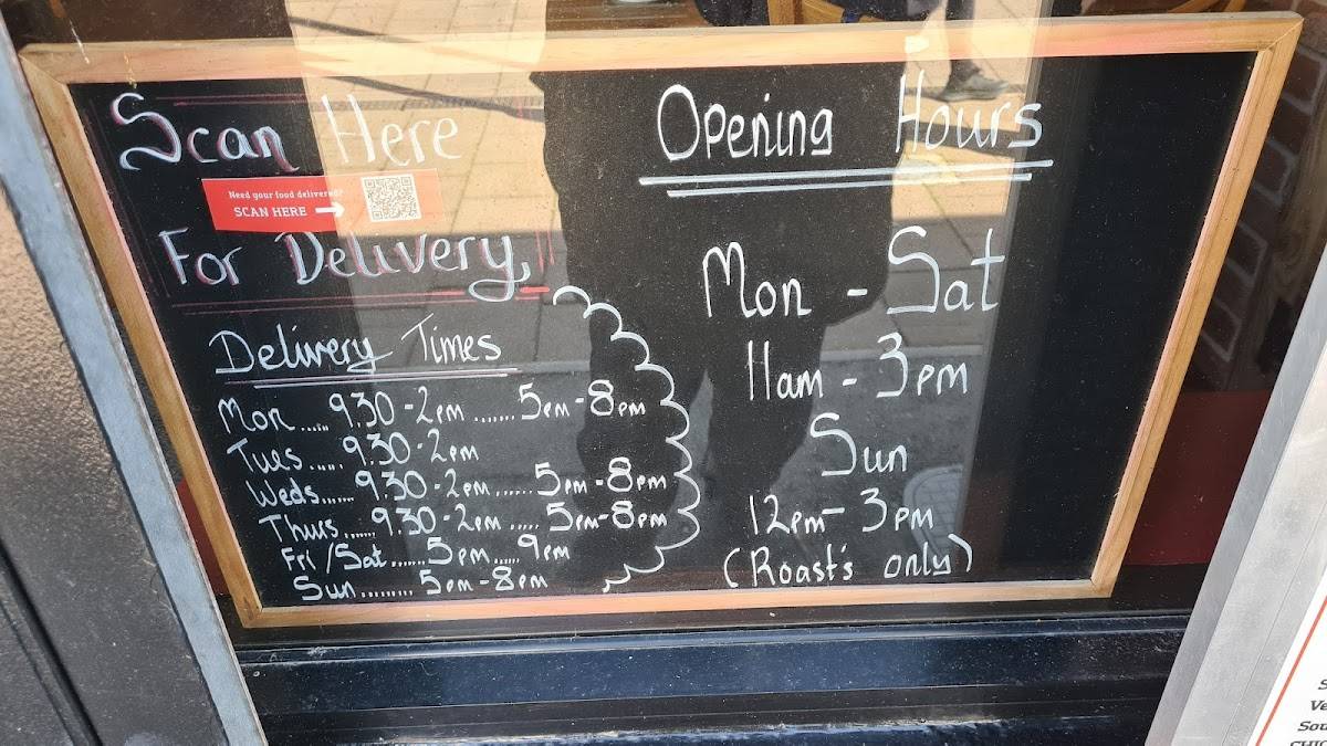 Menu at The Smokehouse Kitchen & Takeaway restaurant, Burnham-on-Sea