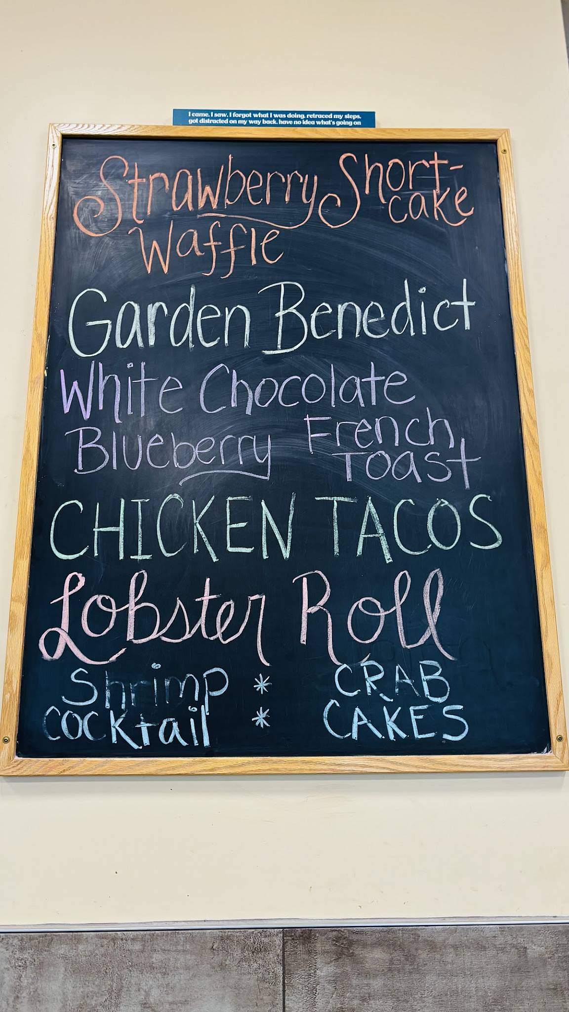 Menu at The Spoon restaurant, Hopkinton