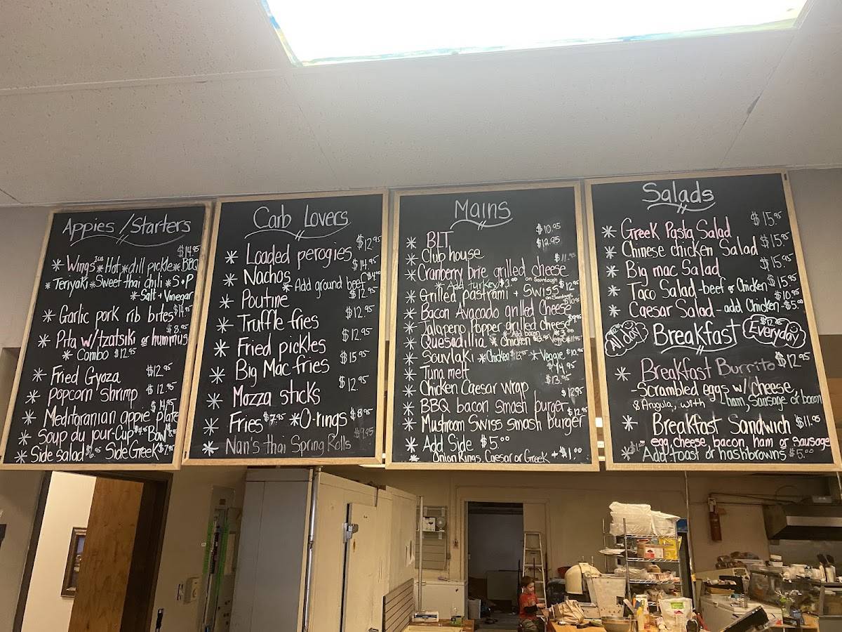 Menu at The Sugar-Free Cafe &Grill, Prince Rupert