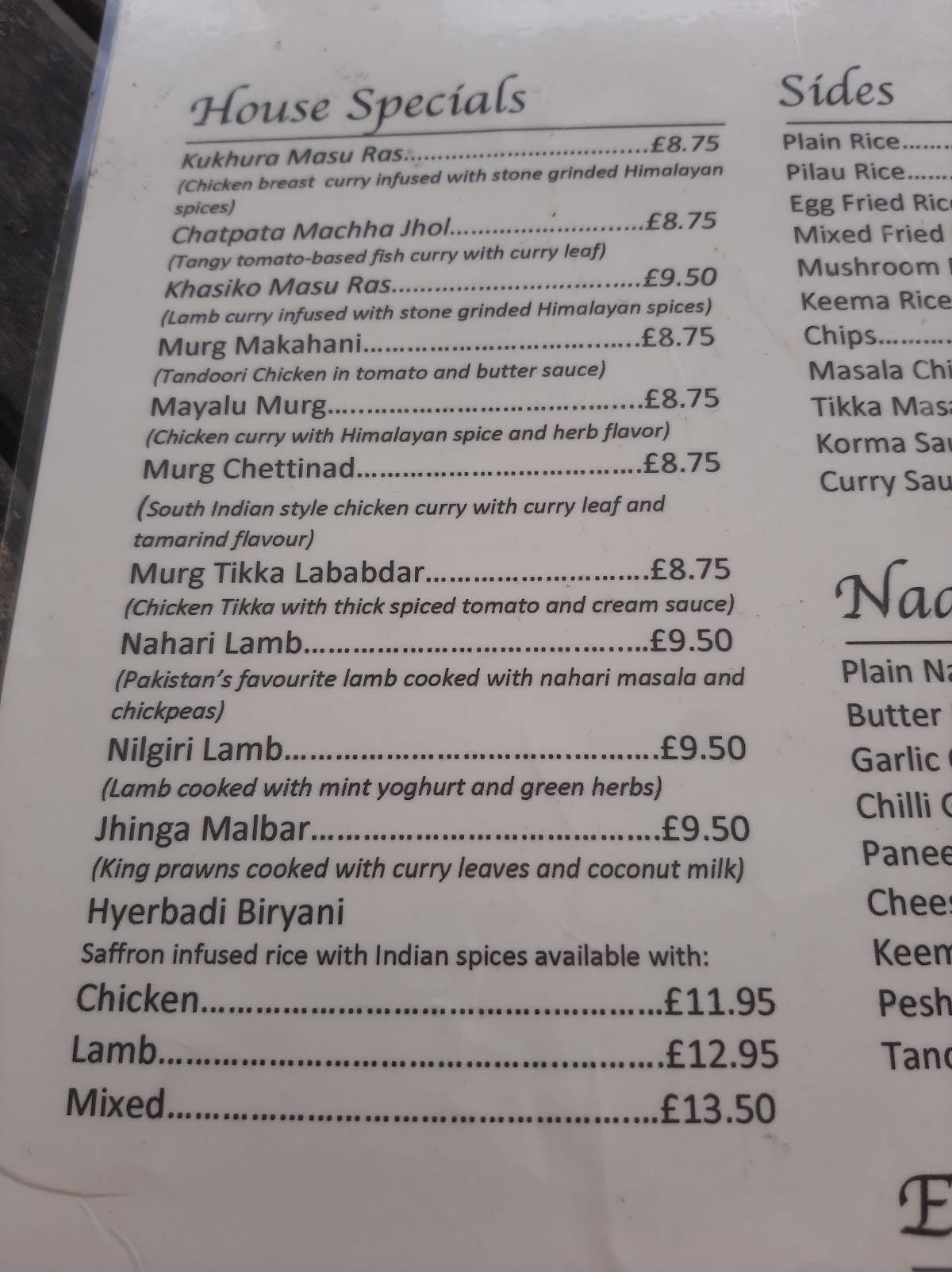 Menu at The Summer House pub & bar, Wolverhampton, 290 New Hampton Rd W