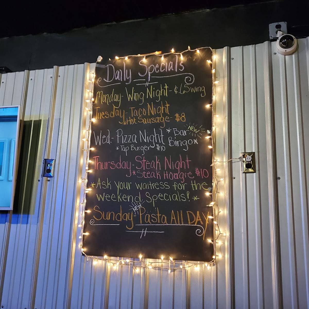 Menu at The Tap Factory pub & bar, Monongahela