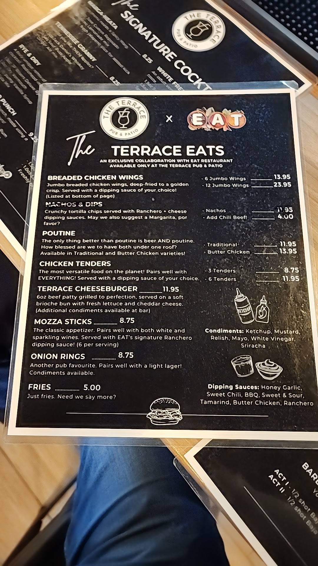 Menu at The Terrace Pub and Patio, Grand Falls-Windsor