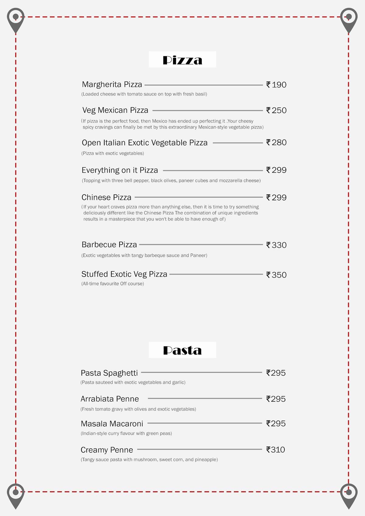 Menu at The Traveller Cafe (Pure Veg) VIP Plaza, Surat, Surat