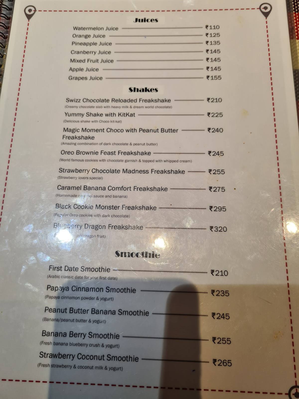 Menu at The Traveller Cafe (Pure Veg) VIP Plaza, Surat, Surat