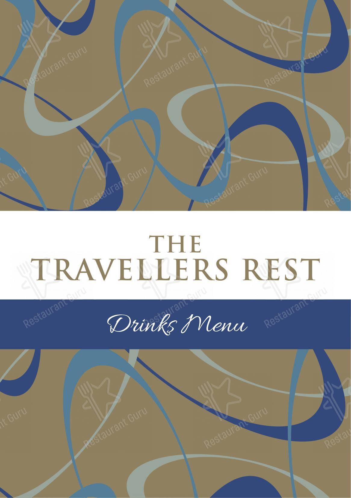 Menu at The Traveller's Rest pub & bar, Reading