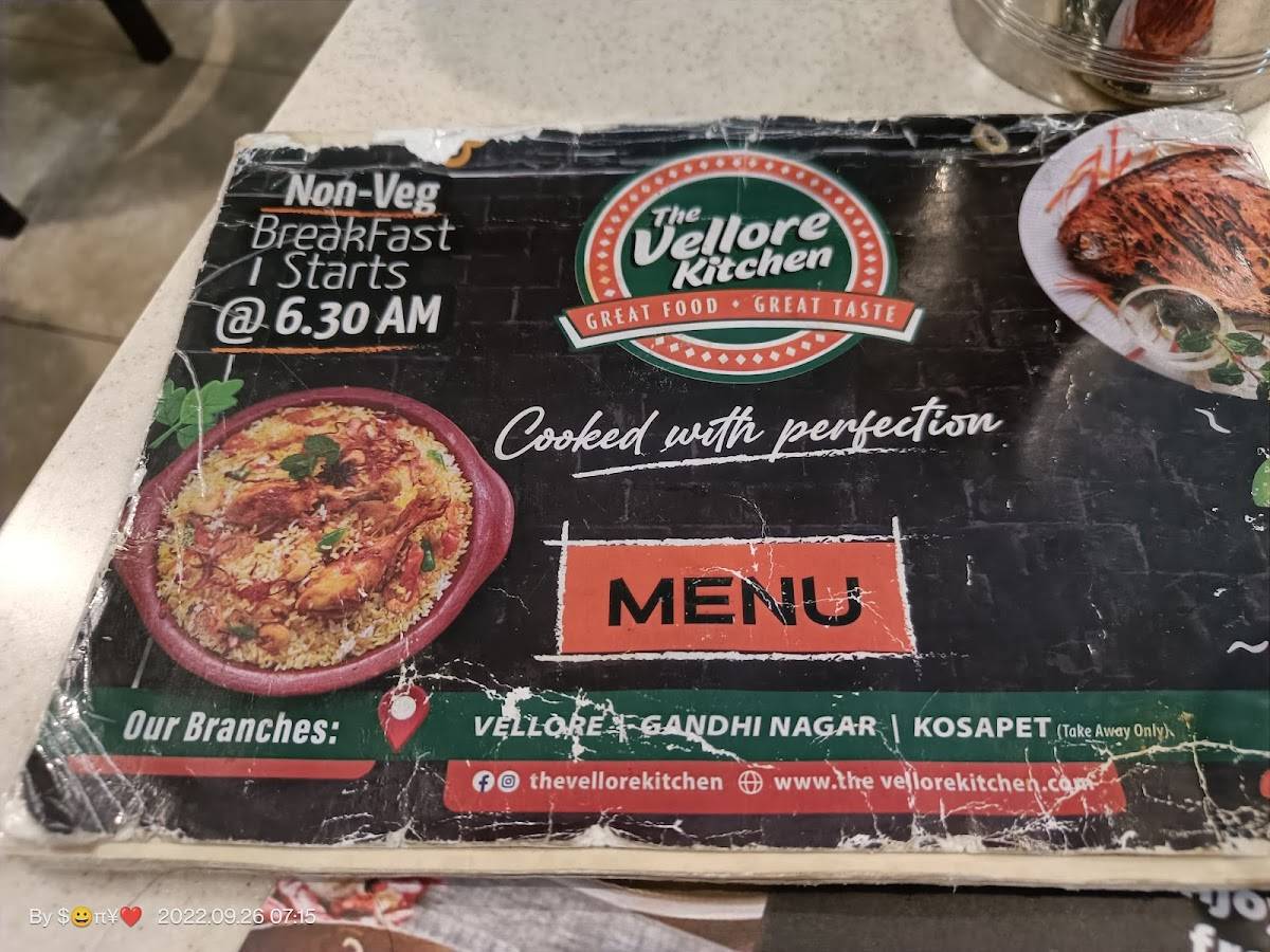 Menu at The Vellore Kitchen Gandhi Nagar, Vellore