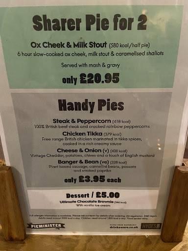 Menu at The Vine Inn pub & bar, Nantwich