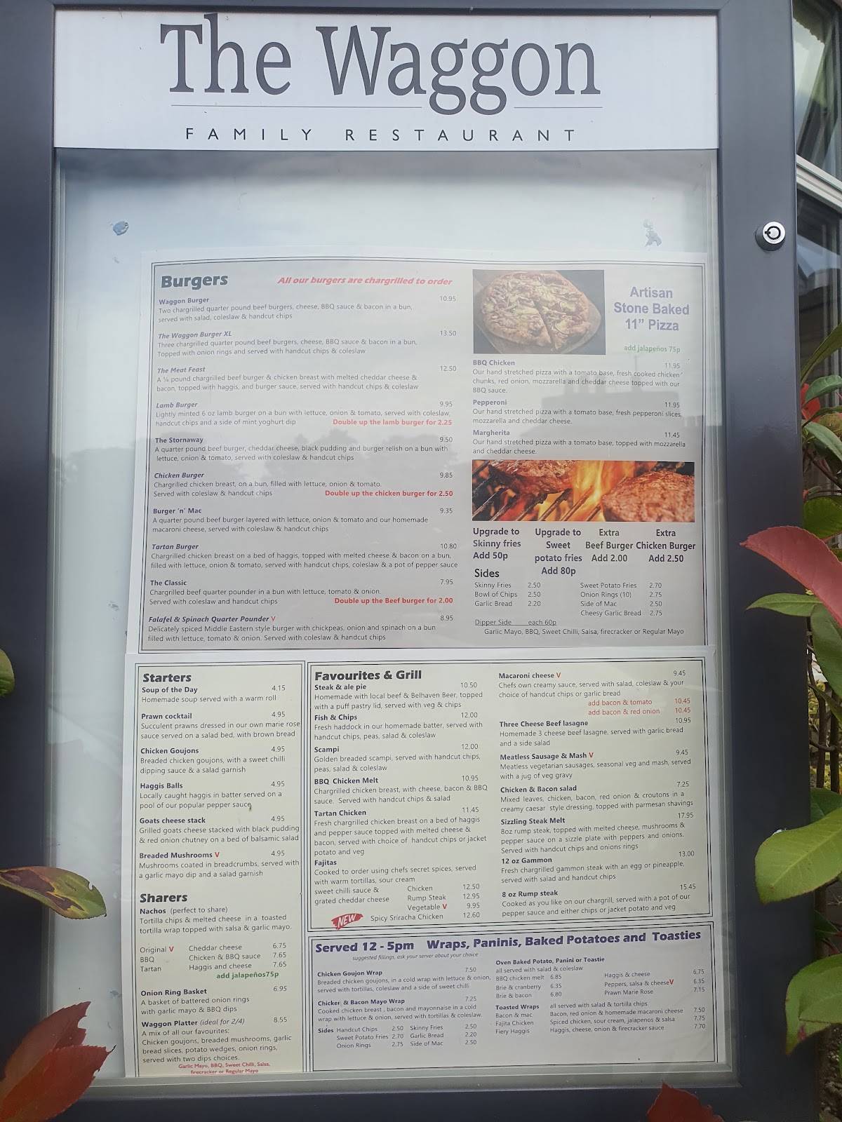 Menu at The Waggon pub & bar, Kelso