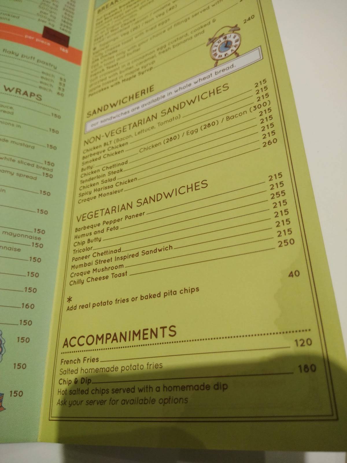 Menu at Theobroma Bakery and Cake Shop - Peddar Road, Mumbai, Mumbai ...