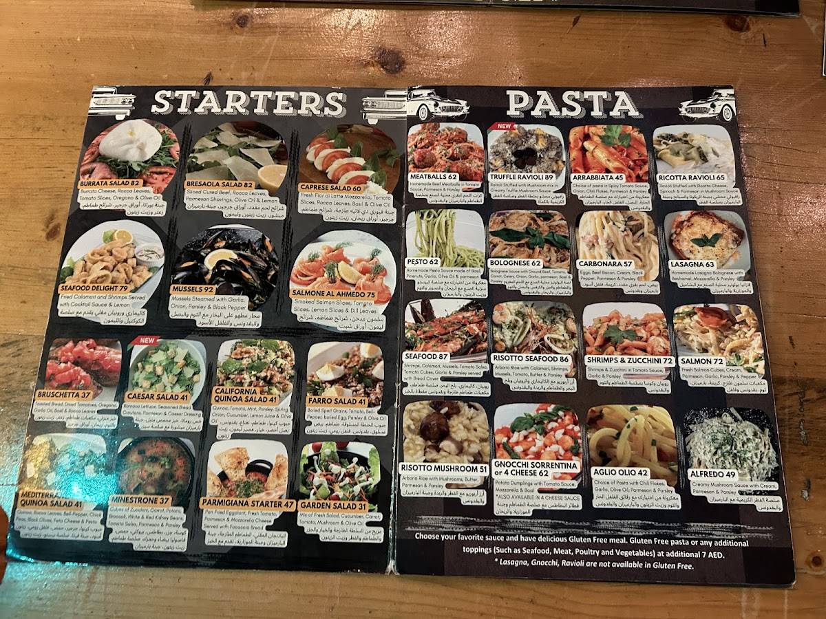 Menu at Thunder Road - Barracuda, Umm Al Quwain