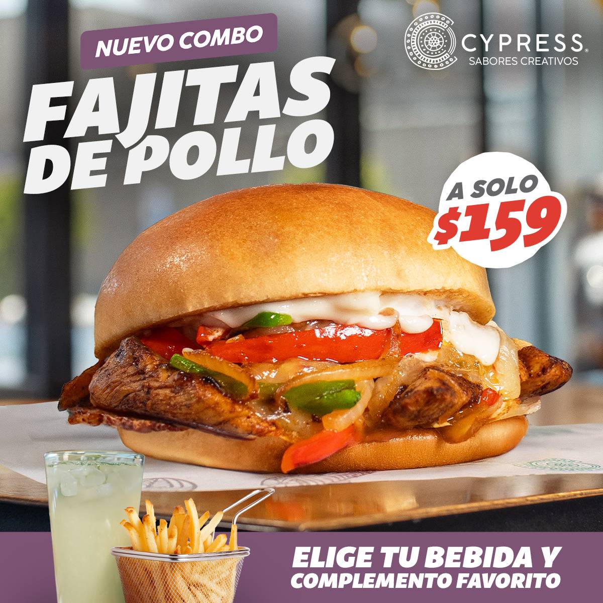Menu at Cypress Revolución restaurant, Tijuana