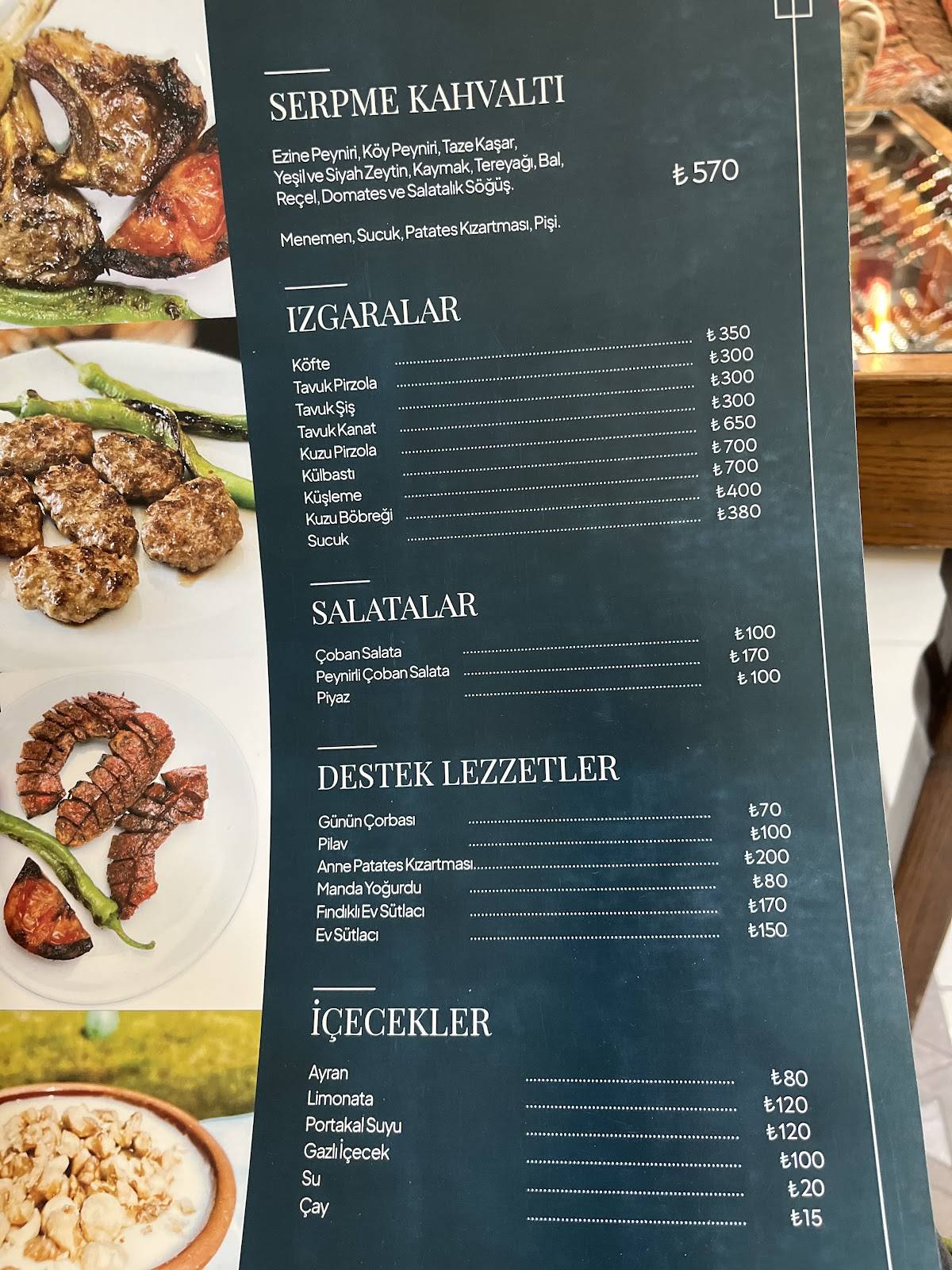 Menu at Titiz Izgara, Sapanca, Şht. Cevdet Koç Cd.
