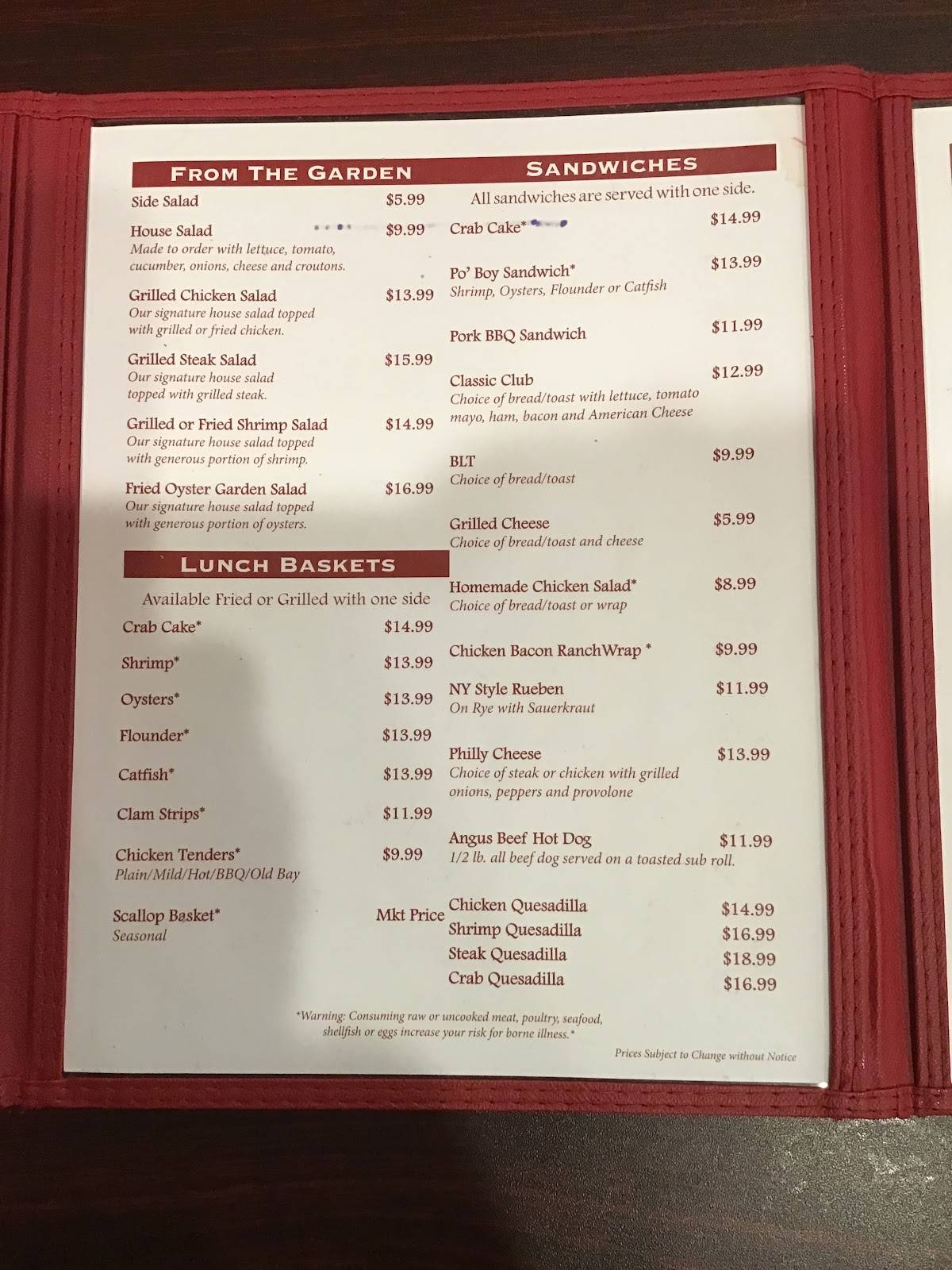 Menu at To-Do-Cafe, Tappahannock