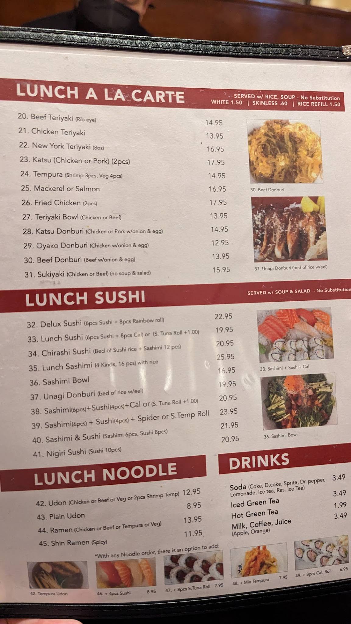 Menu at Tokyo Lobby Restaurant, Hacienda Heights