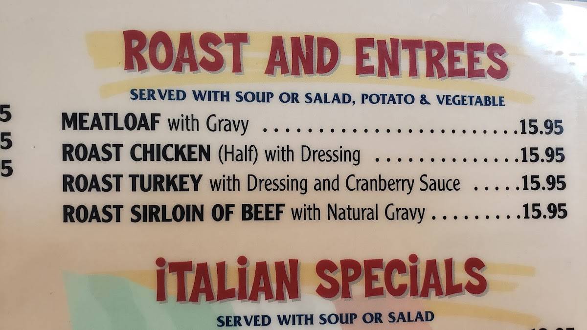 Menu at Holiday City Diner cafe, Toms River, 621 Mule Rd