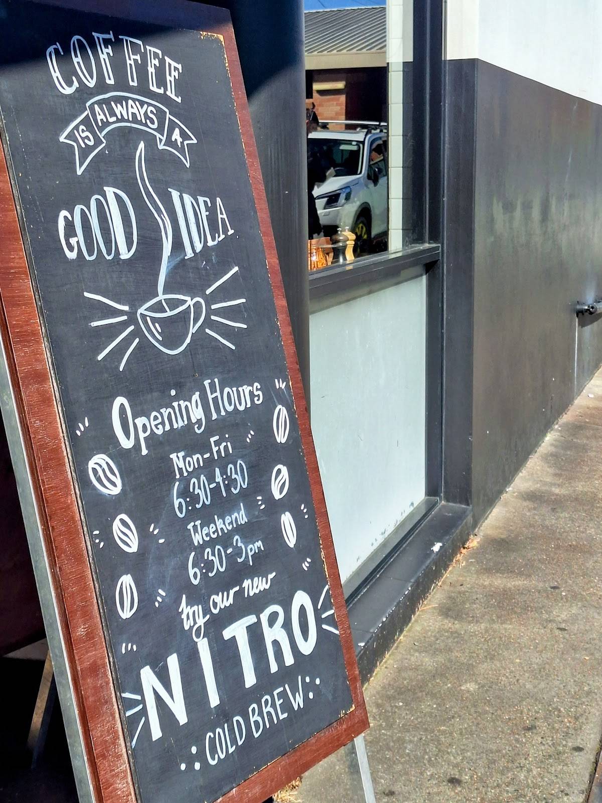 Menu at Too Hands cafe, New Lambton