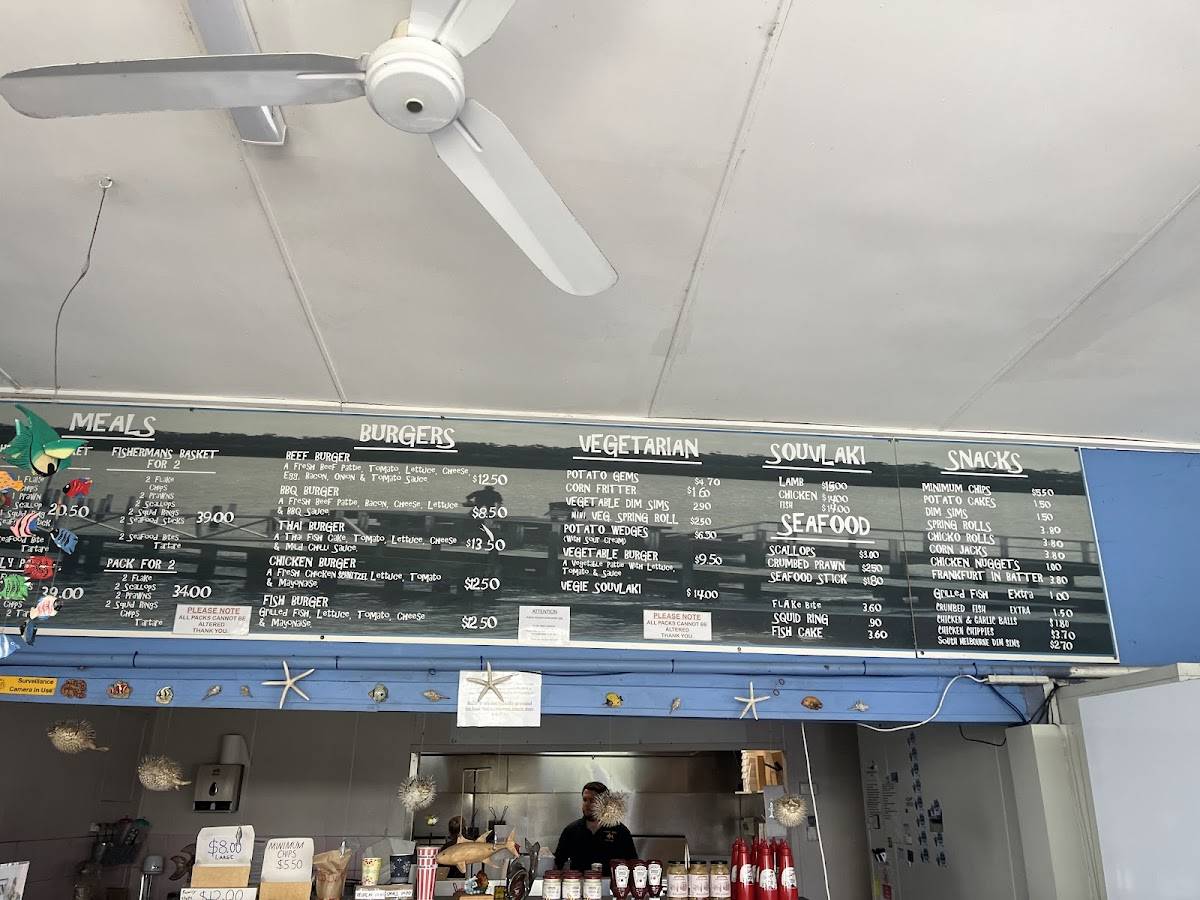 Menu at Tooradin Original Fish & Chip Shop fast food, Tooradin