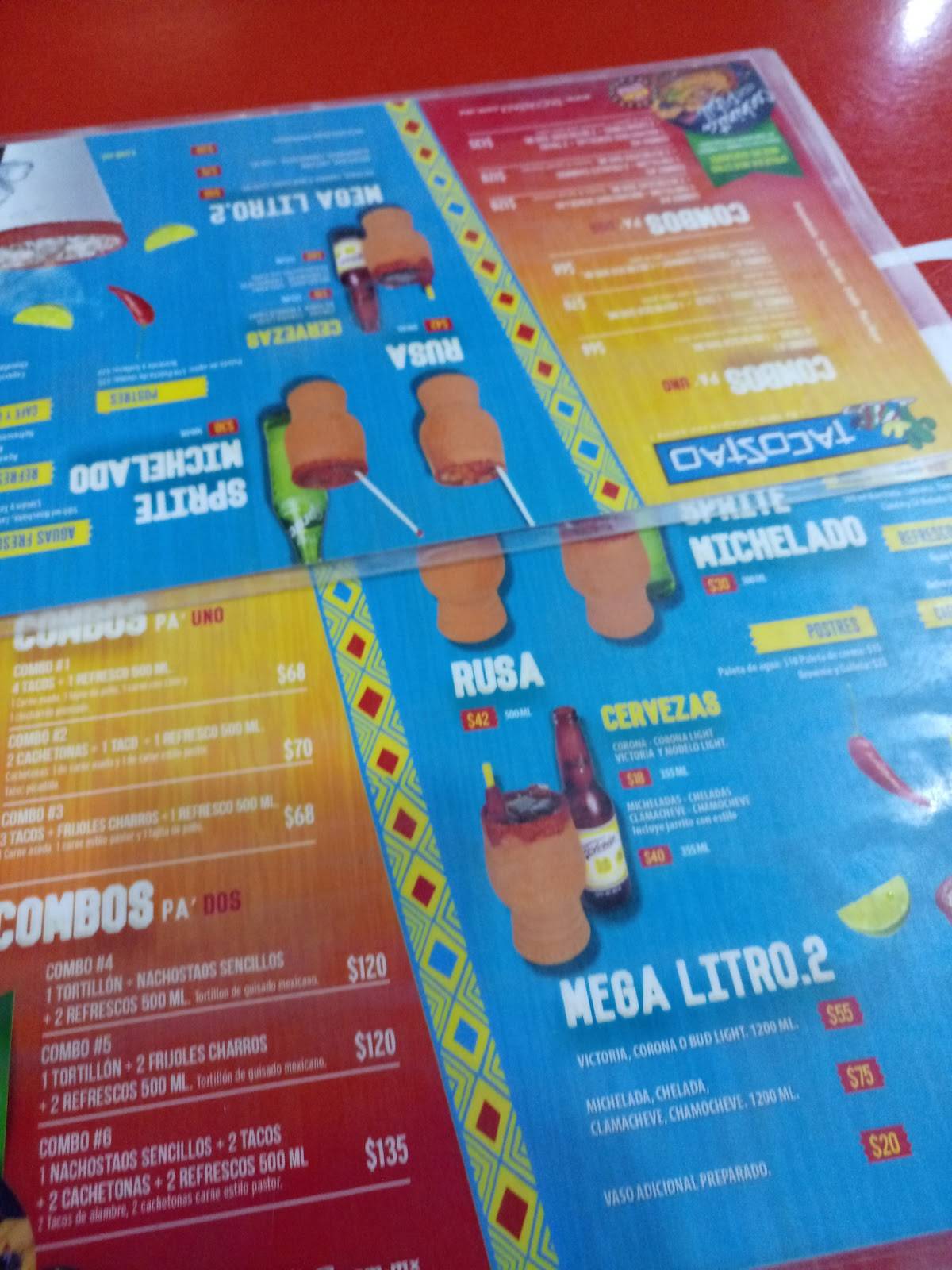 Carta del restaurante Tacostao, Torreón, Blvrd Independencia 2401