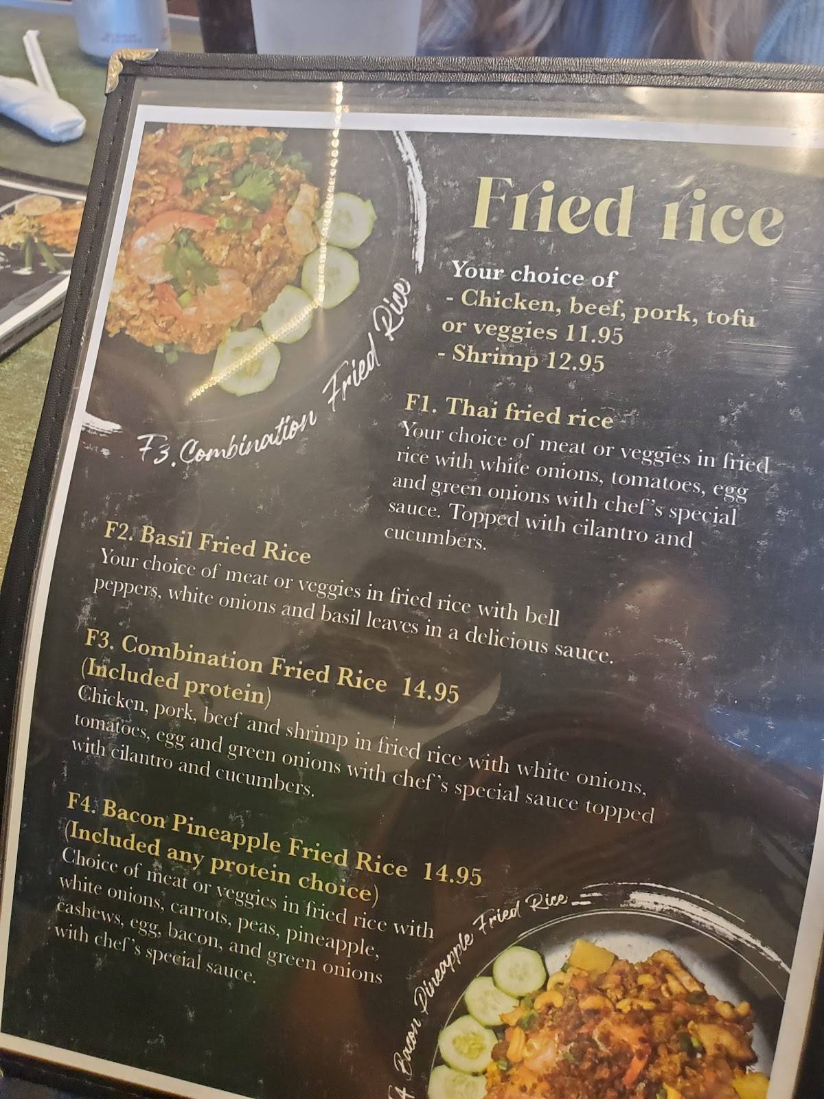 Menu at Totally Thai restaurant, Elizabeth City