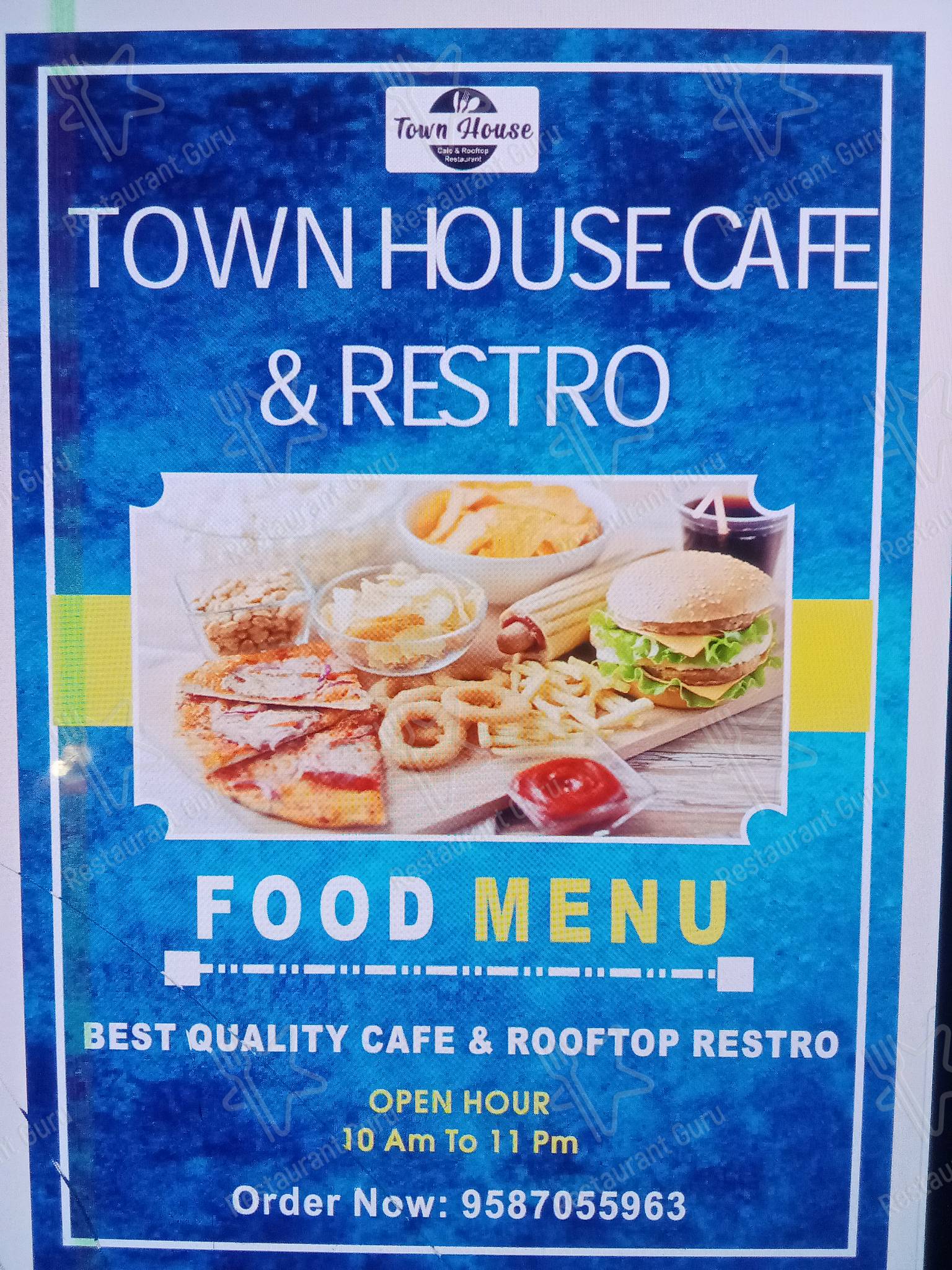 Menu at TownHouse Cafe & rooftop restaurant, Todaraisingh