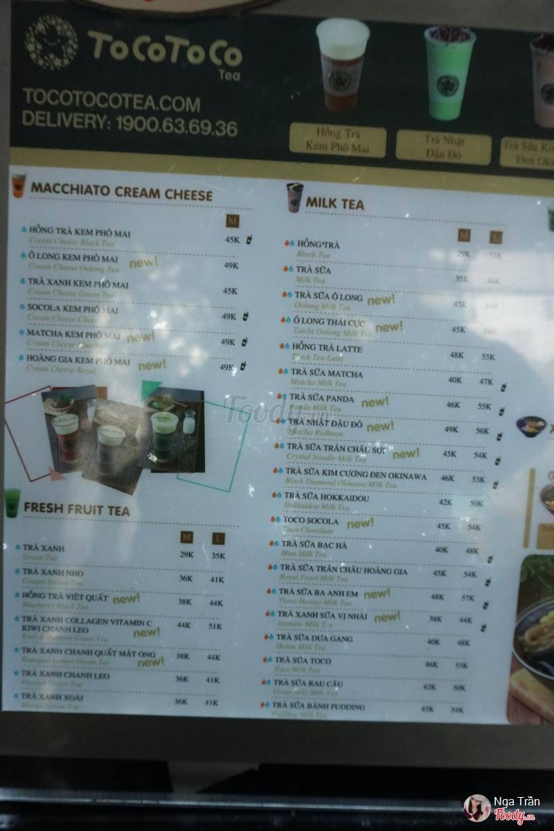 Menu at Trà Sữa ToCoToCo Sư Vạn Hạnh cafe, Ho Chi Minh City, 770B Đ. Sư ...
