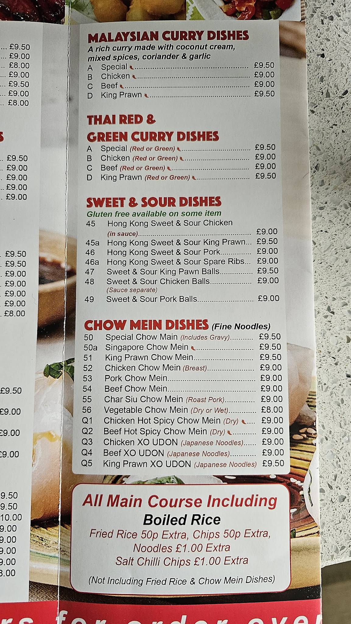 Menu at Tsan Welcome fast food, Donaghcloney