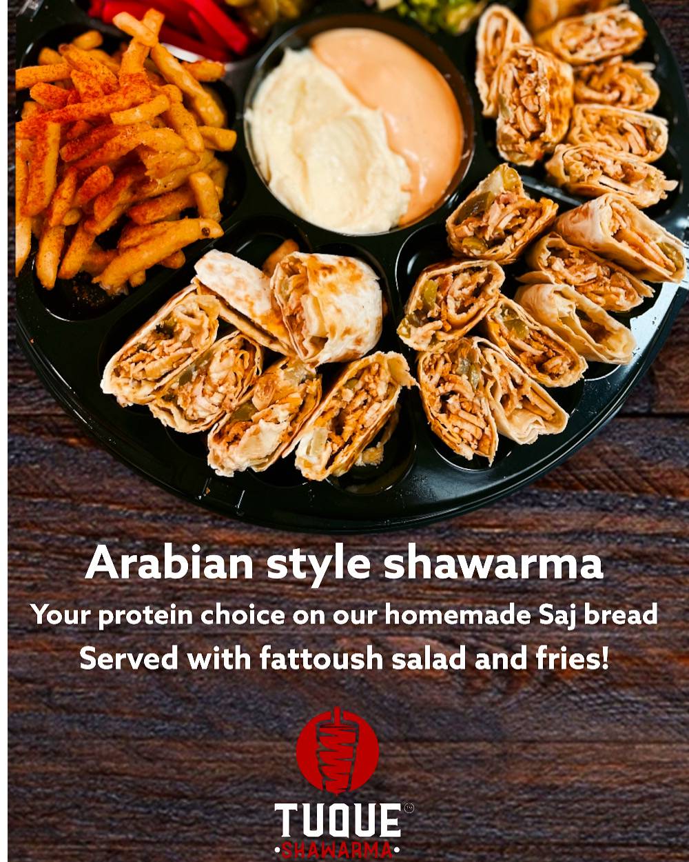 Menu at Tuque Shawarma restaurant, Strathroy