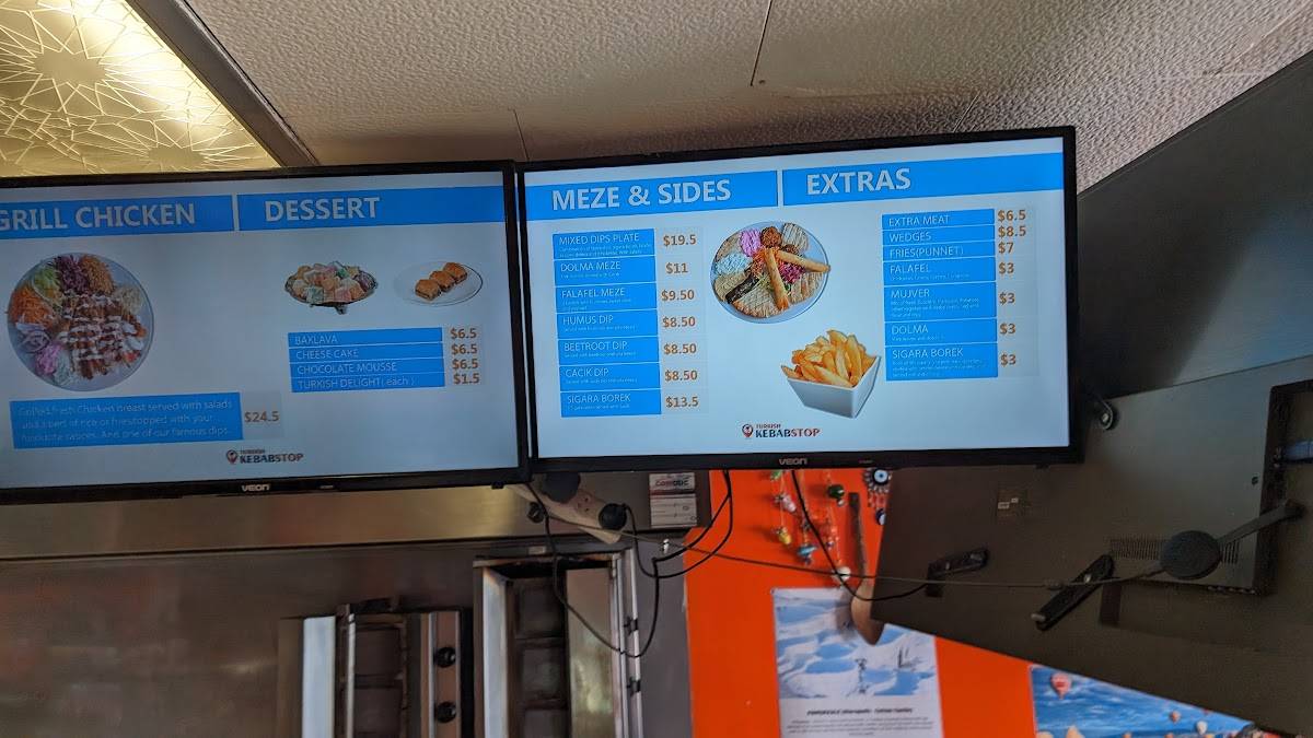 Menu at Turkish Kebab Stop restaurant, Hamilton, Shop 11A