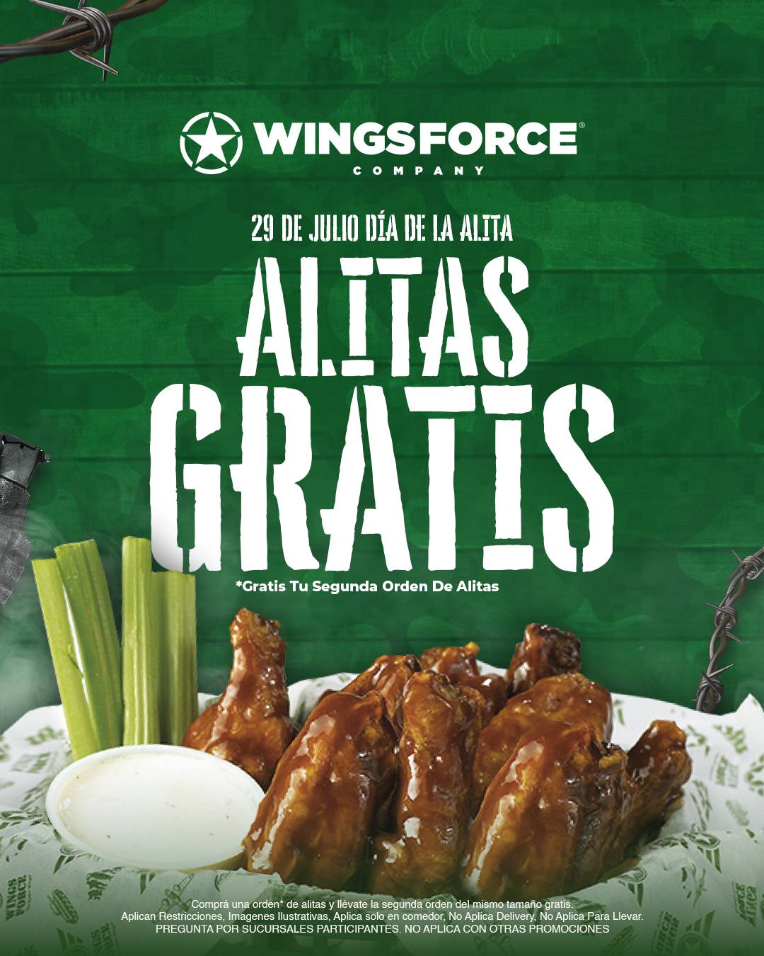 Menu at Wings Force Oriente restaurant, Tuxtla Gutiérrez