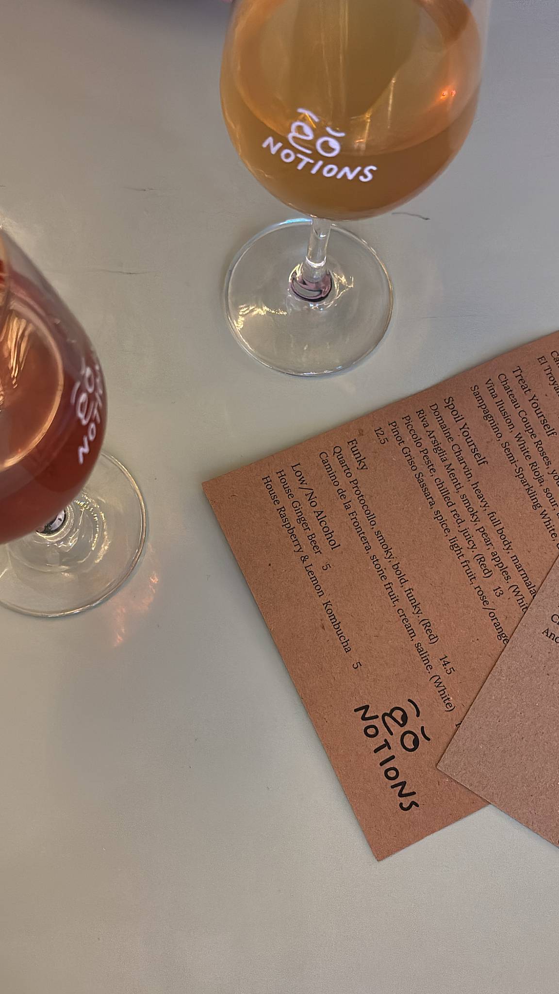 Menu at Two Pups by day, Notions by night cafe, Dublin