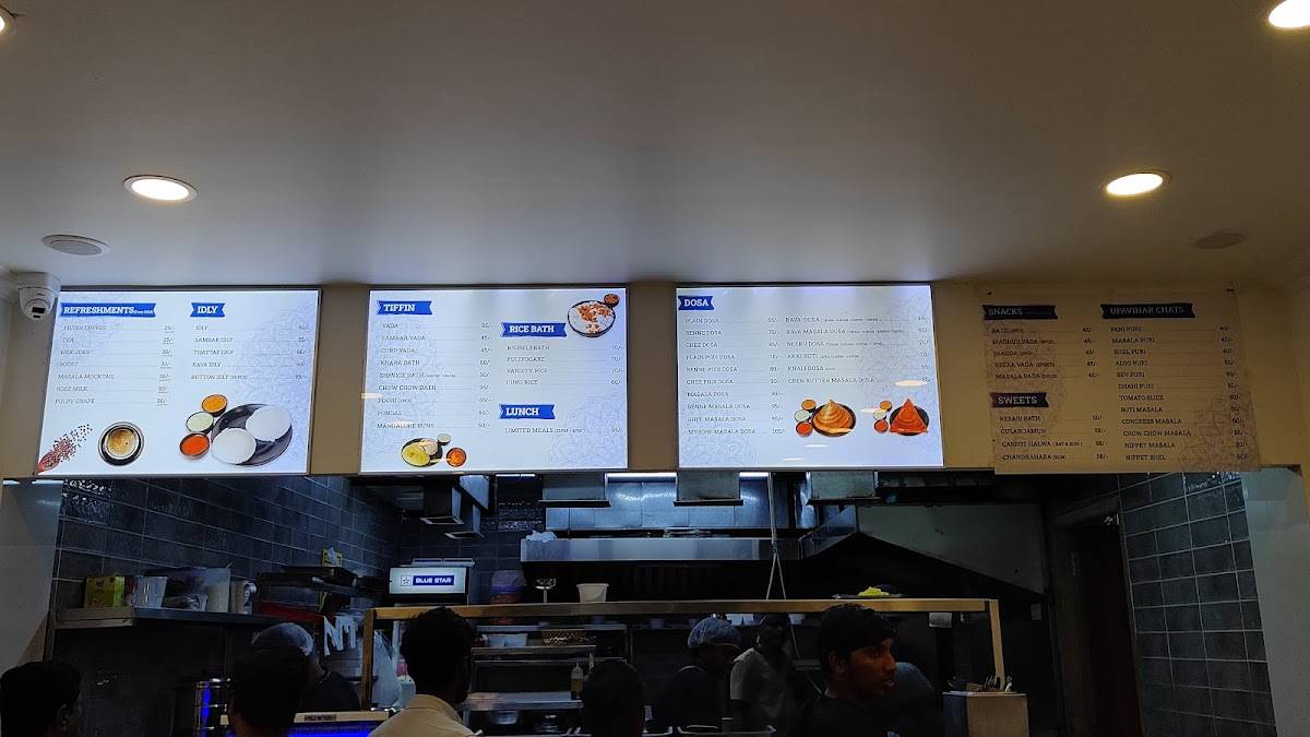 Menu at Upavihar, Chennai