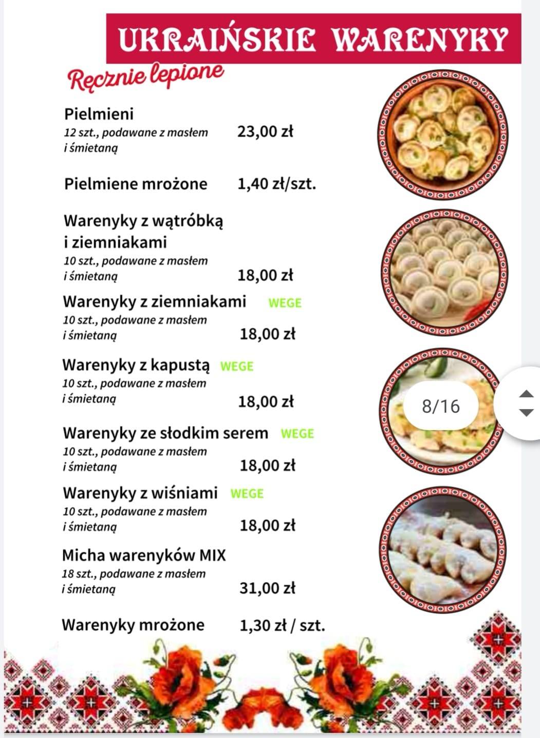 Menu at Ukraińska restauracja Salo restaurant, Ustroń