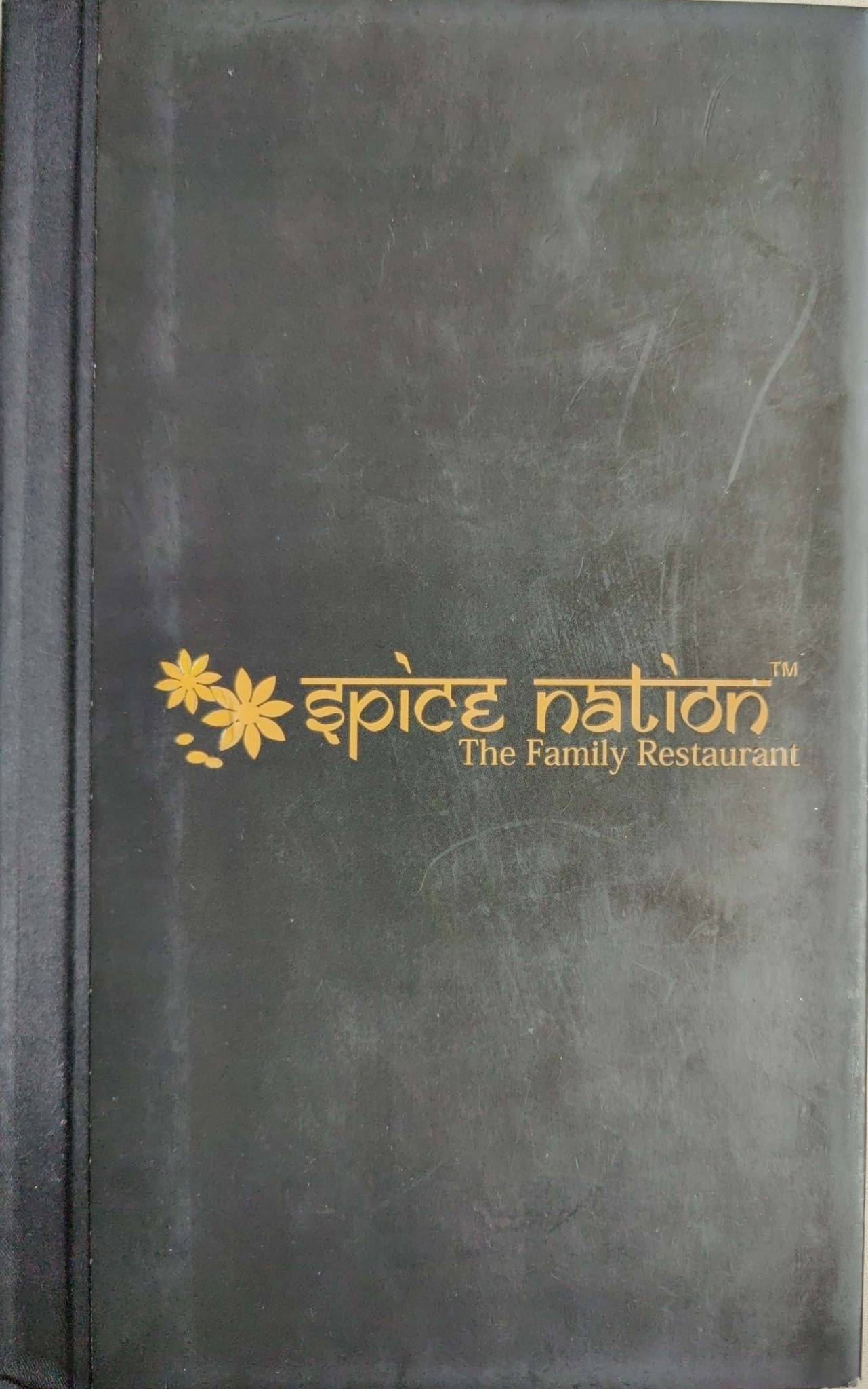 Menu at Spice Nation, Vadodara, Opp:Bhavans School