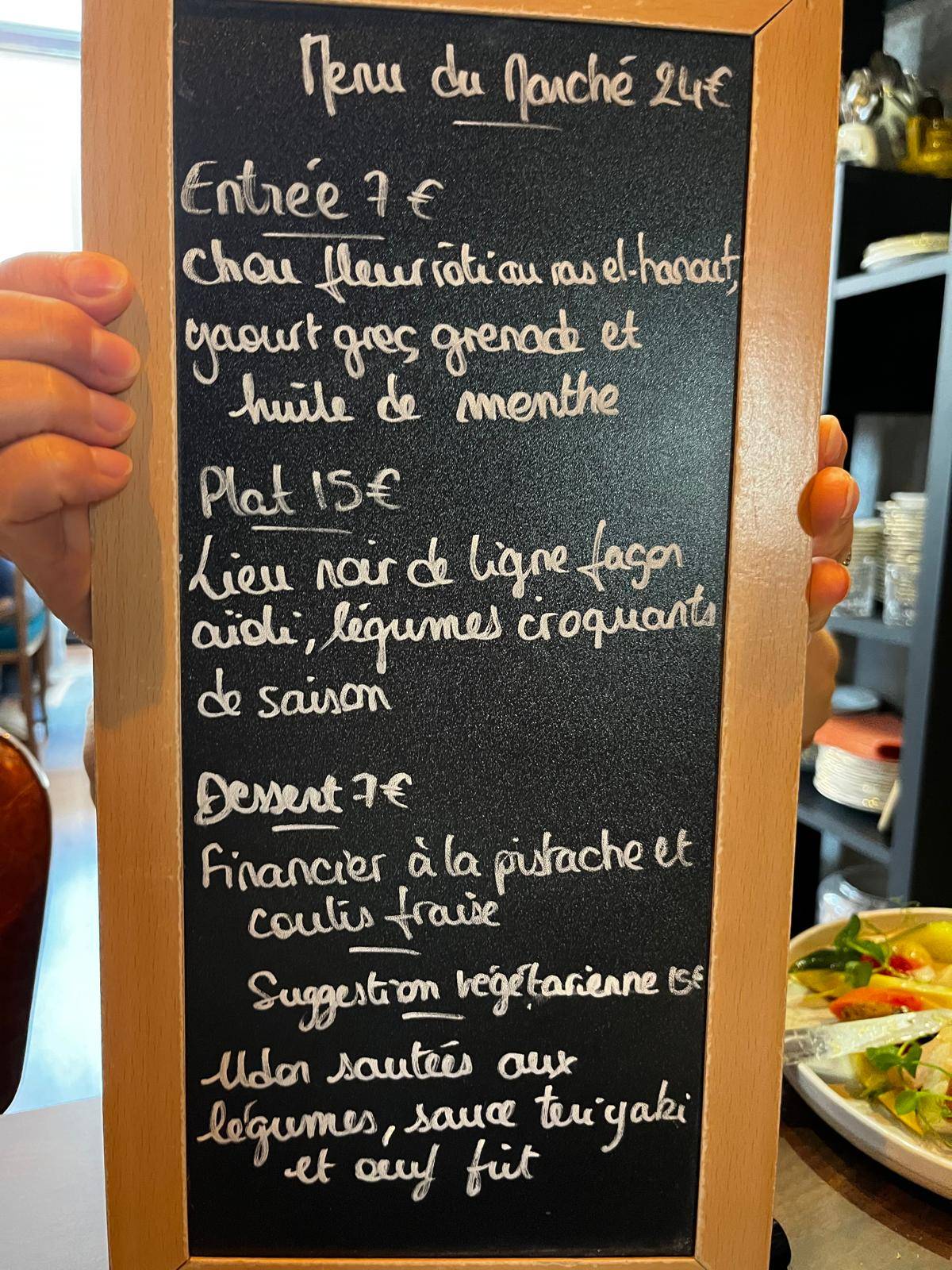 Menu au Version Originale restaurant, Pontarlier
