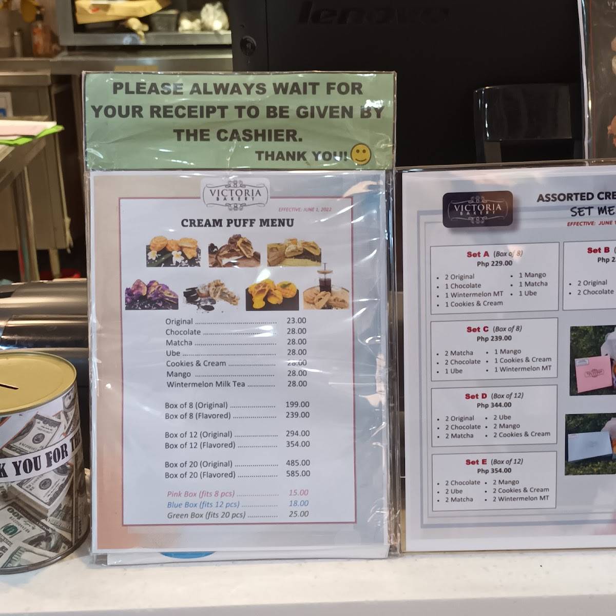 Menu at Victoria Bakery Mabini, Baguio, CH7W+PM8
