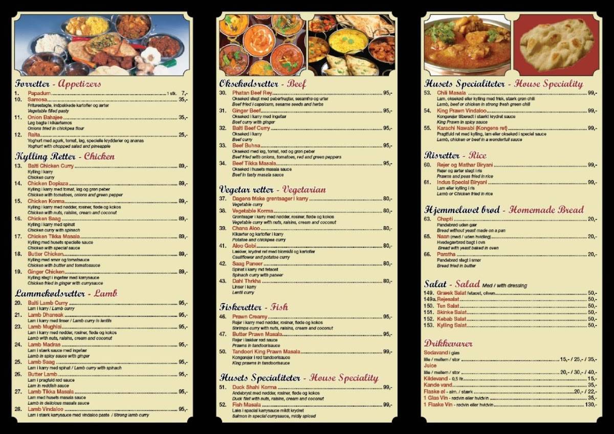 Menu at Vig Restaurant Og Café, Vig